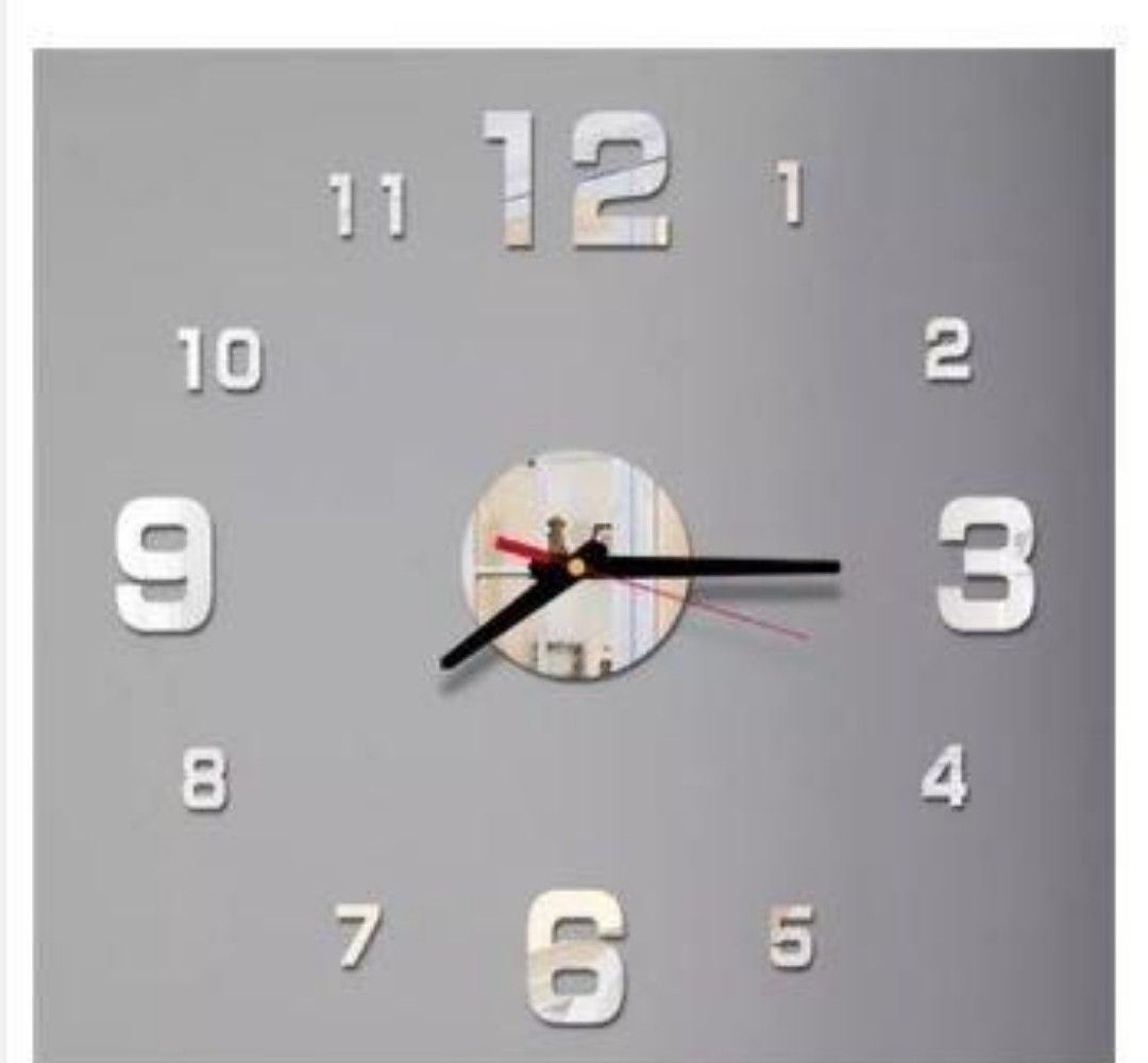 3 designs 3D Wall Clock Creative DIY Wall Clocks, Furniture & Home ...