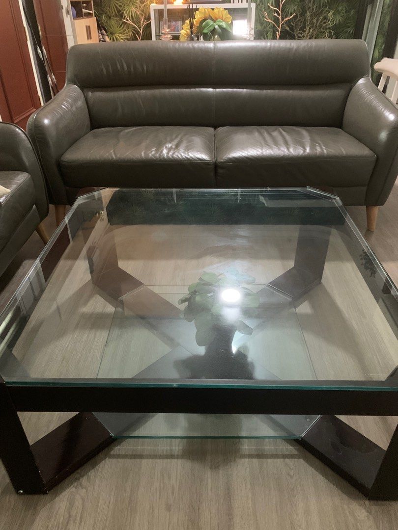 3seater sofa plus coffee table, Furniture & Home Living, Furniture ...