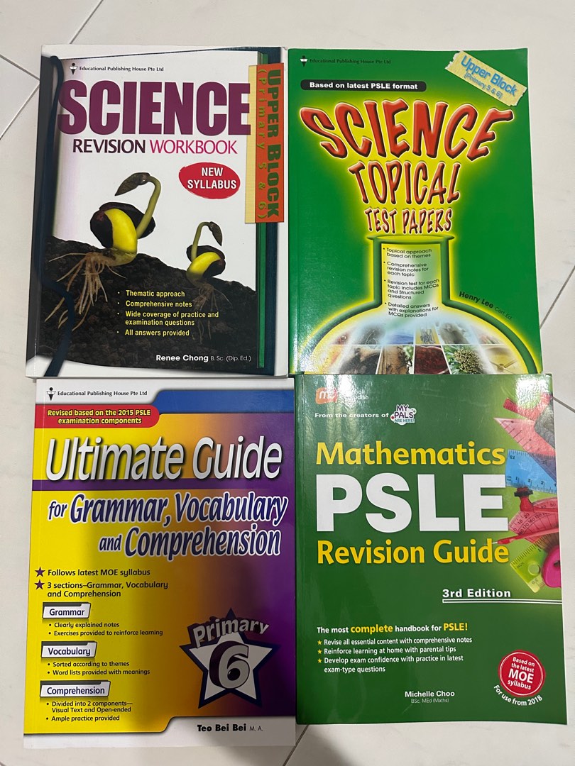 4 for $25 only. PSLE Assessment Books- science /English /math, Hobbies & Toys, Books & Magazines ...