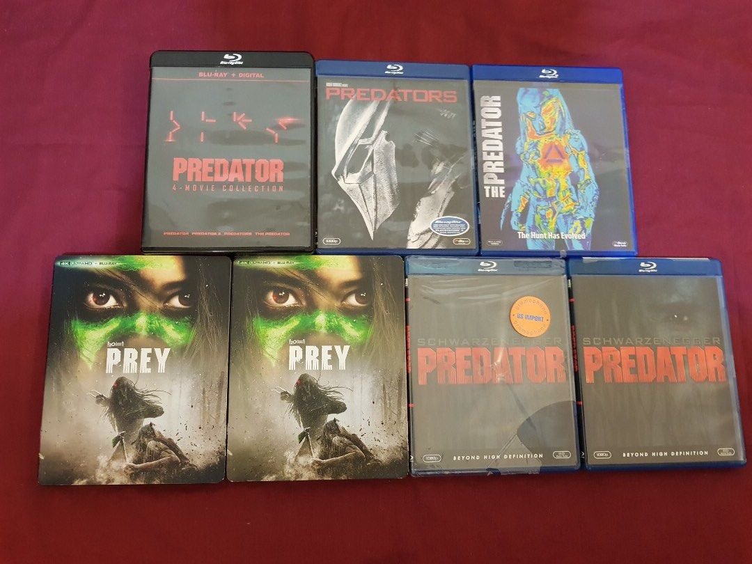 4K Predator 1-5 Complete Collection Original USA Blu-Ray, Hobbies ...