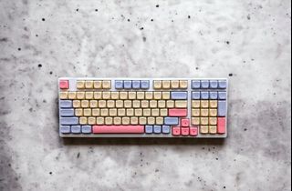 96% Custom Mechanical Keyboard (Candyfloss1411) - Fully Modded Tri Mode ...