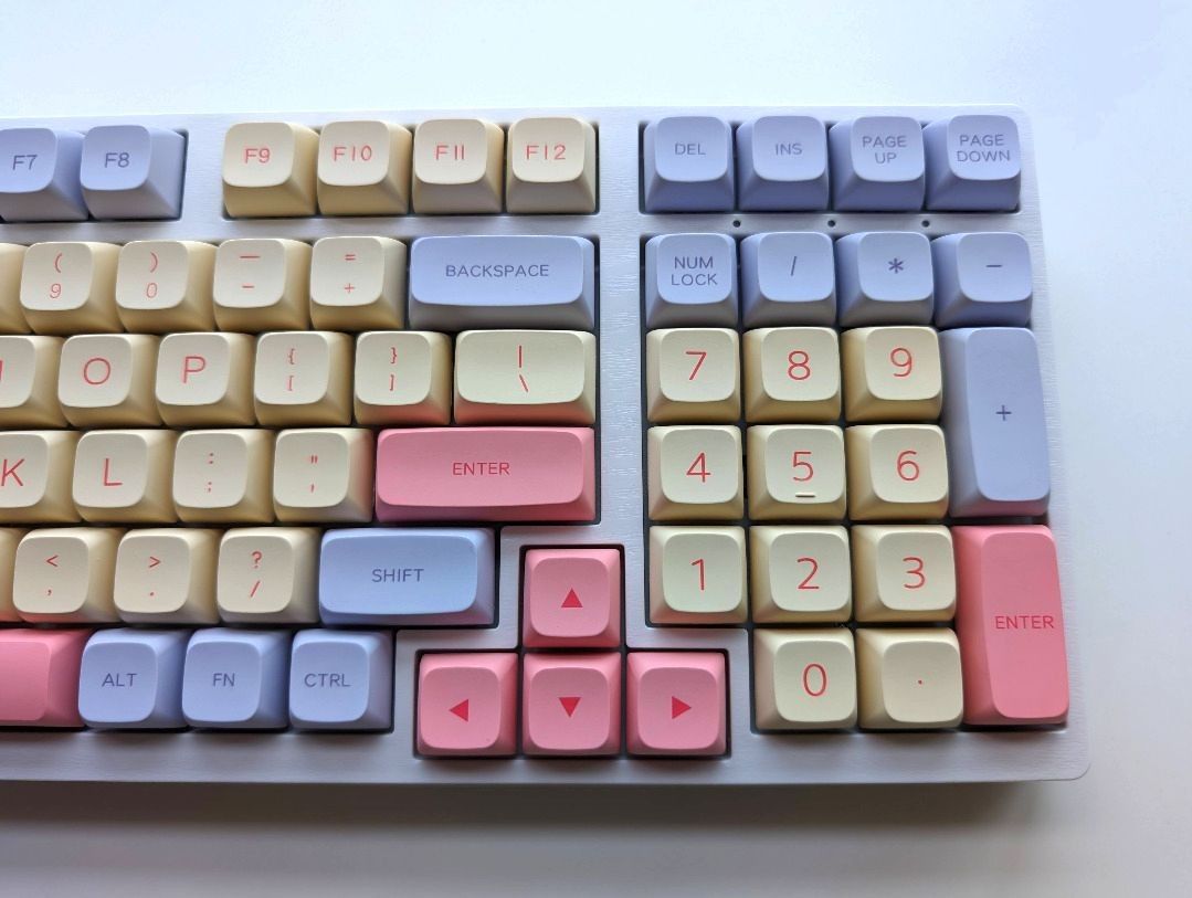 96% Custom Mechanical Keyboard (Candyfloss1411) - Fully Modded Tri Mode ...