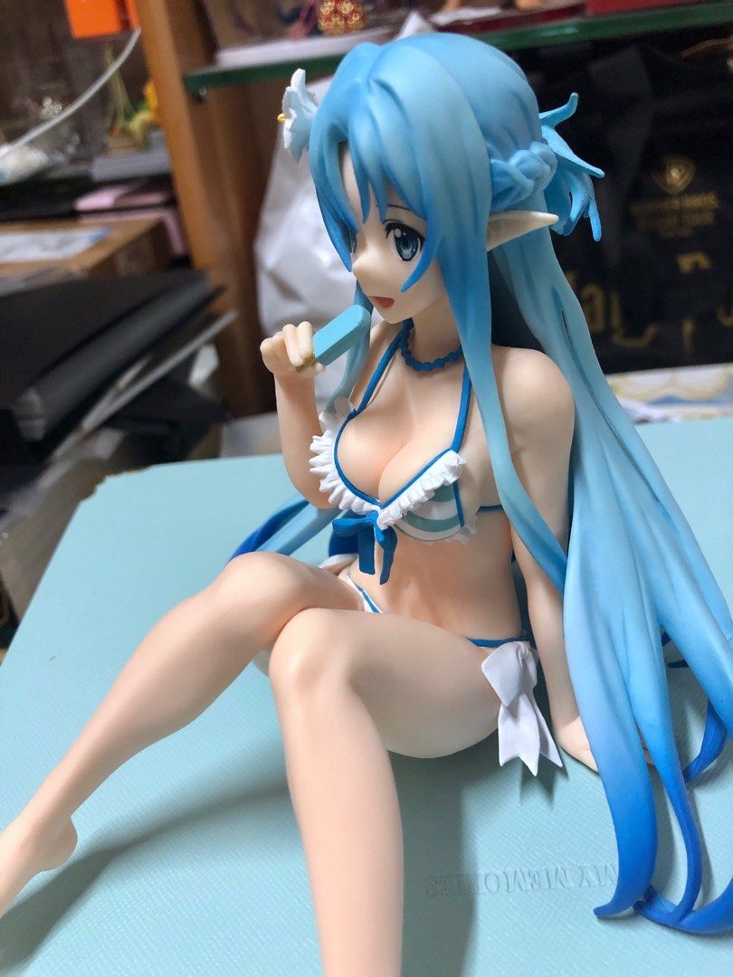 刀劍神域 亞絲娜 水精靈 EXQ figure sao asuna sword art online 模型 景品 水着 泳裝, 興趣及遊戲, 玩具 & 遊戲類 - Carousell