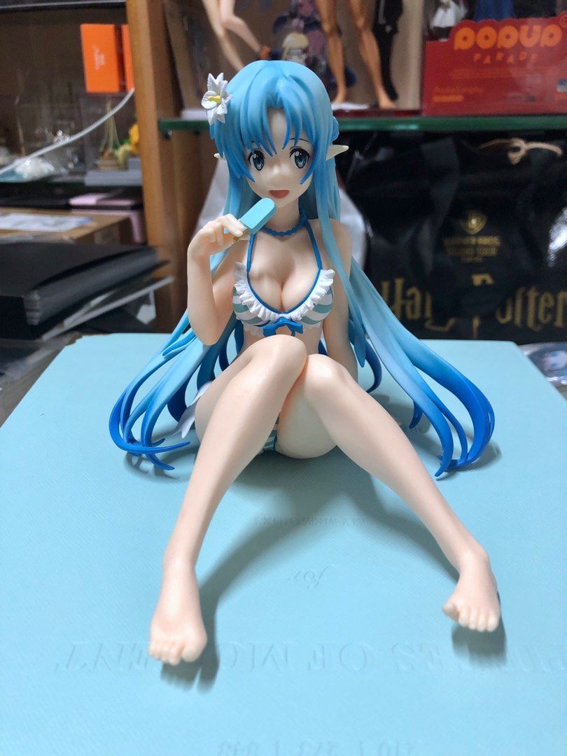 刀劍神域 亞絲娜 水精靈 EXQ figure sao asuna sword art online 模型 景品 水着 泳裝, 興趣及遊戲, 玩具 & 遊戲類 - Carousell