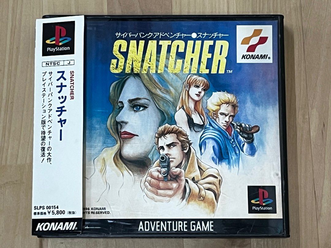 日版 PS KONAMI SNATCHER 小島秀夫昔日 PCE PC 電腦冒險名作 掠奪者, 電子遊戲, 電子遊戲, PlayStation ...