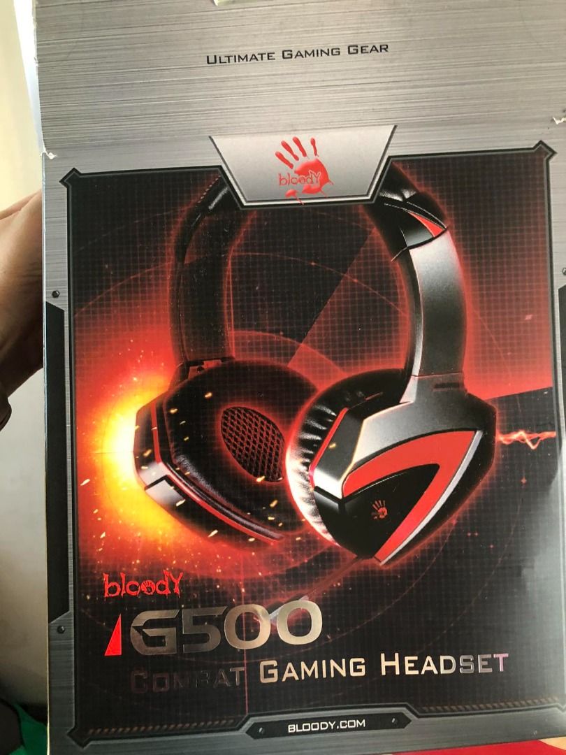 A4Tech bloody G500 combat gaming headset black and red (peeling issues ...