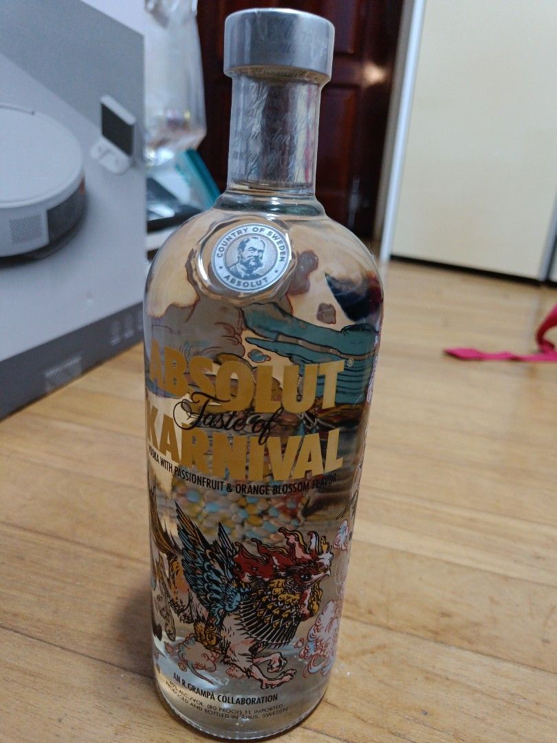 Absolut Vodka Passion fruit and Orange blossom 1 litre, Food & Drinks ...