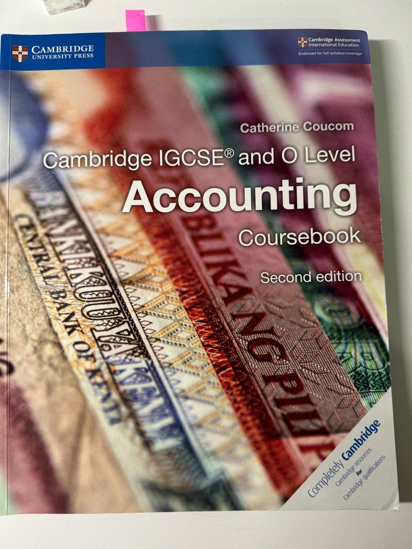 Accounting Coursebook Igcse Cambridge Hobbies And Toys Books