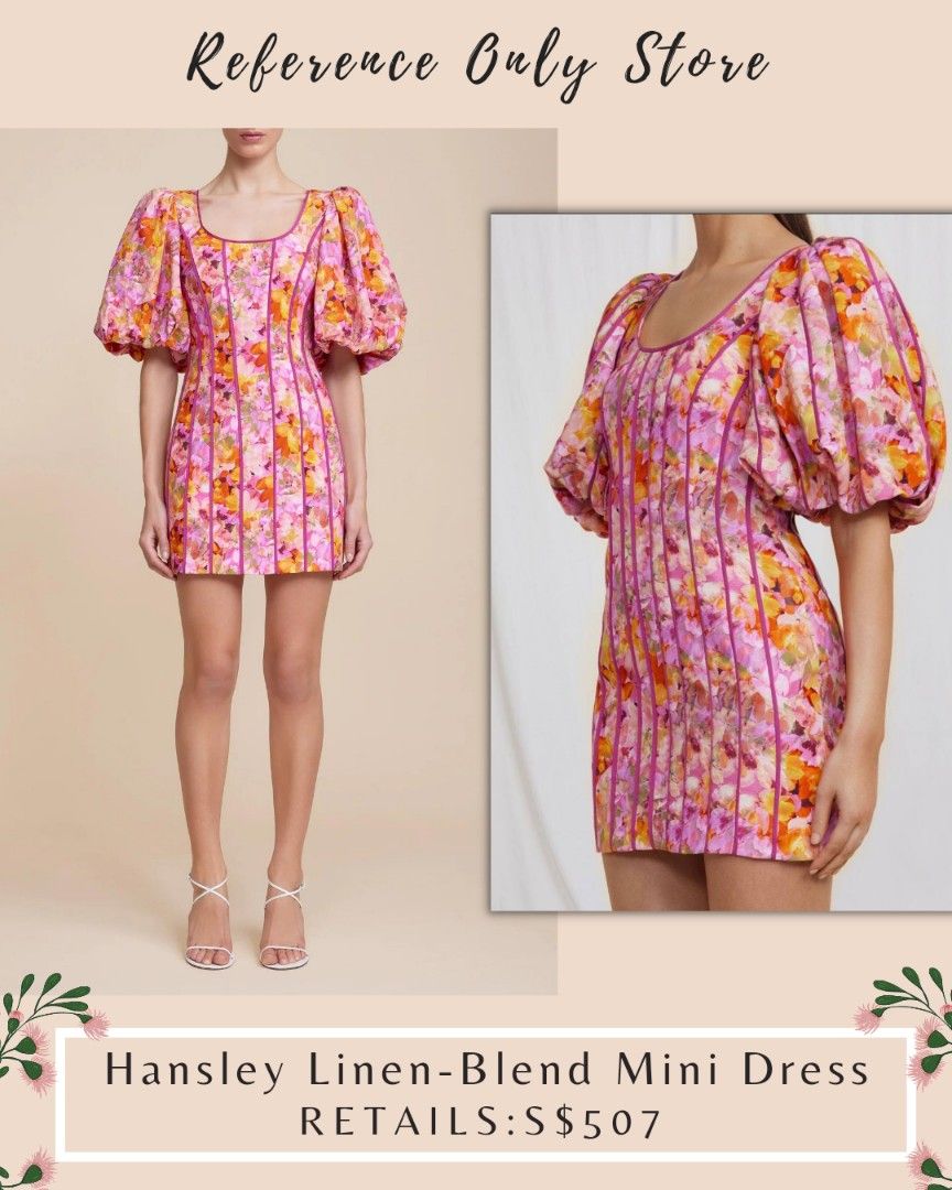 Acler Hansley Linen-Blend Mini Dress, Women's Fashion, Dresses & Sets ...