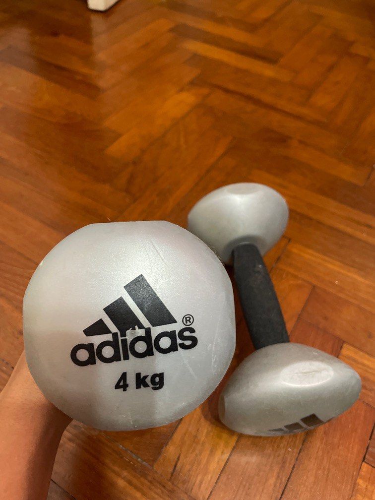 Adidas 4KG Dumbbells (1 Pair), Sports Equipment, Exercise & Fitness ...