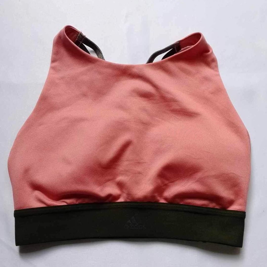 ADIDAS HALTER PINK SPORT BRA, Women's Fashion, Activewear on Carousell
