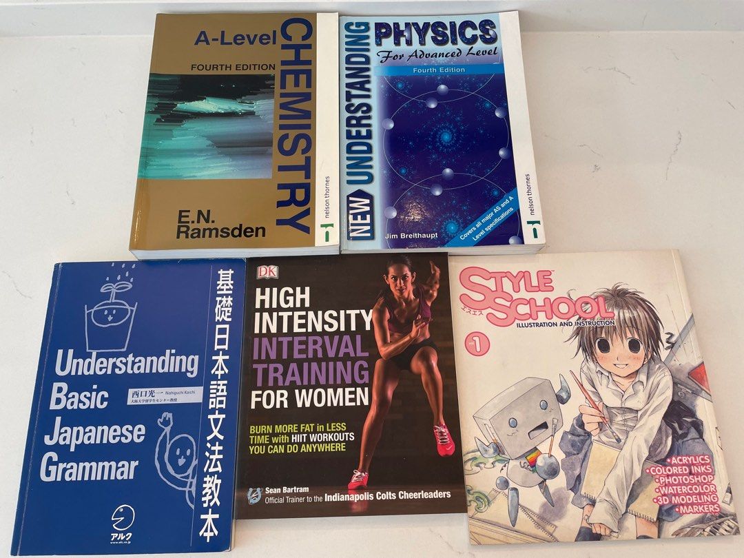 A-level chemistry physics Japanese workout Anime art book, Hobbies ...