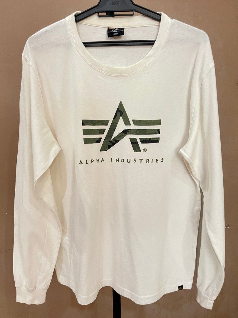 Alpha Industries Camo logo Pit 21.5, Men's Fashion, Tops & Sets ...