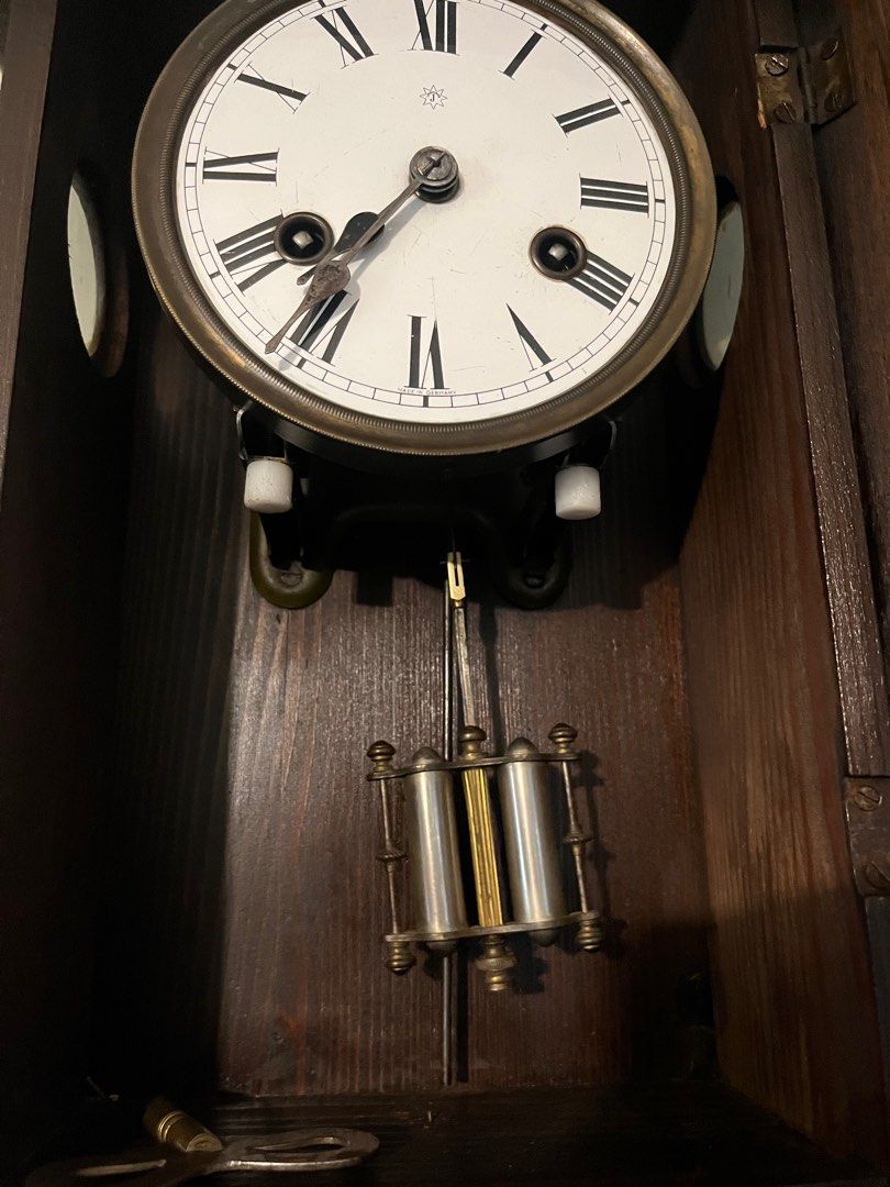 Antique German Junghans clock, Furniture & Home Living, Home Decor ...