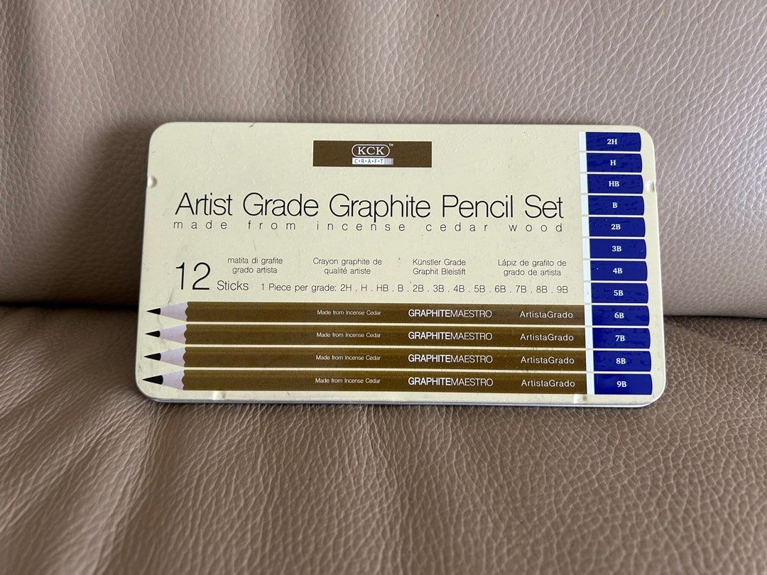 Artist Grade Graphite Pencil Set for Secondary School Art, Hobbies ...