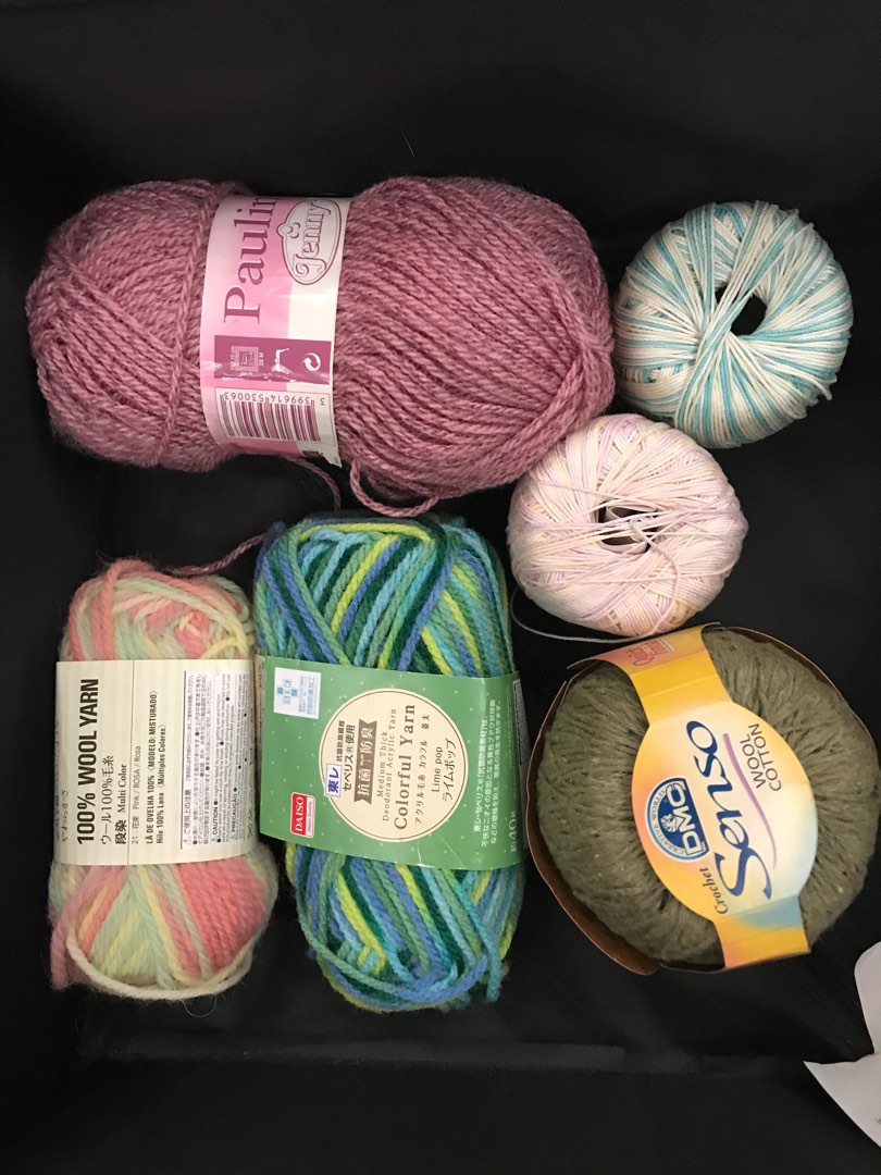 Assorted yarns, Hobbies & Toys, Stationery & Craft, Craft Supplies ...