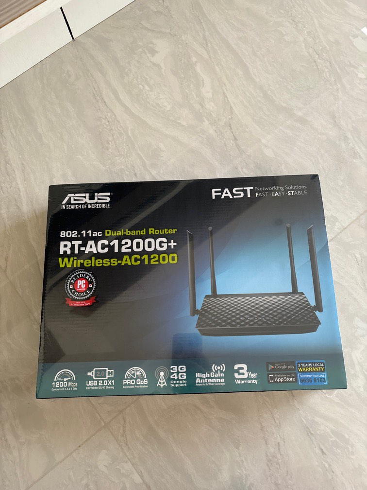 ASUS RT-AC1200G+ Router, Mobile Phones & Gadgets, Mobile Phones ...