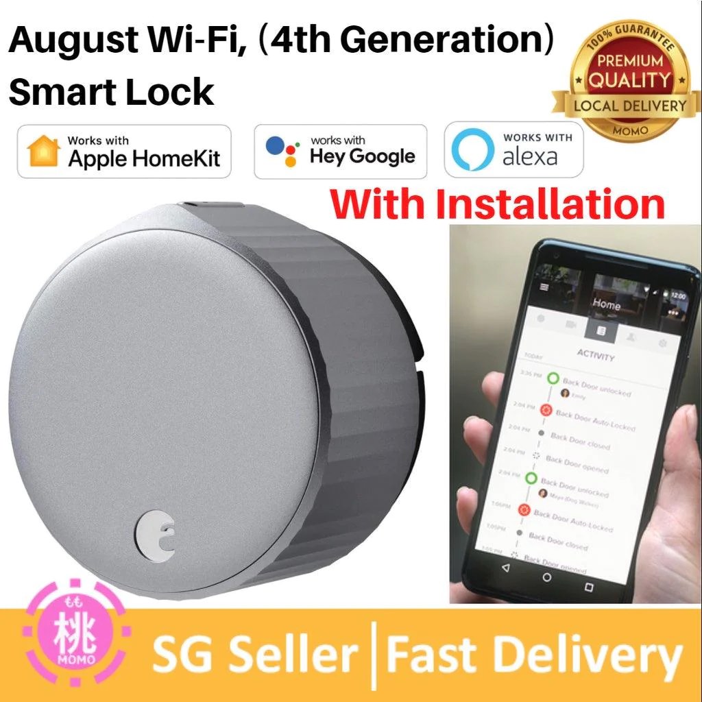 August Smart Lock (4th Generation) Wifi Smart Lock or August Keypad ...