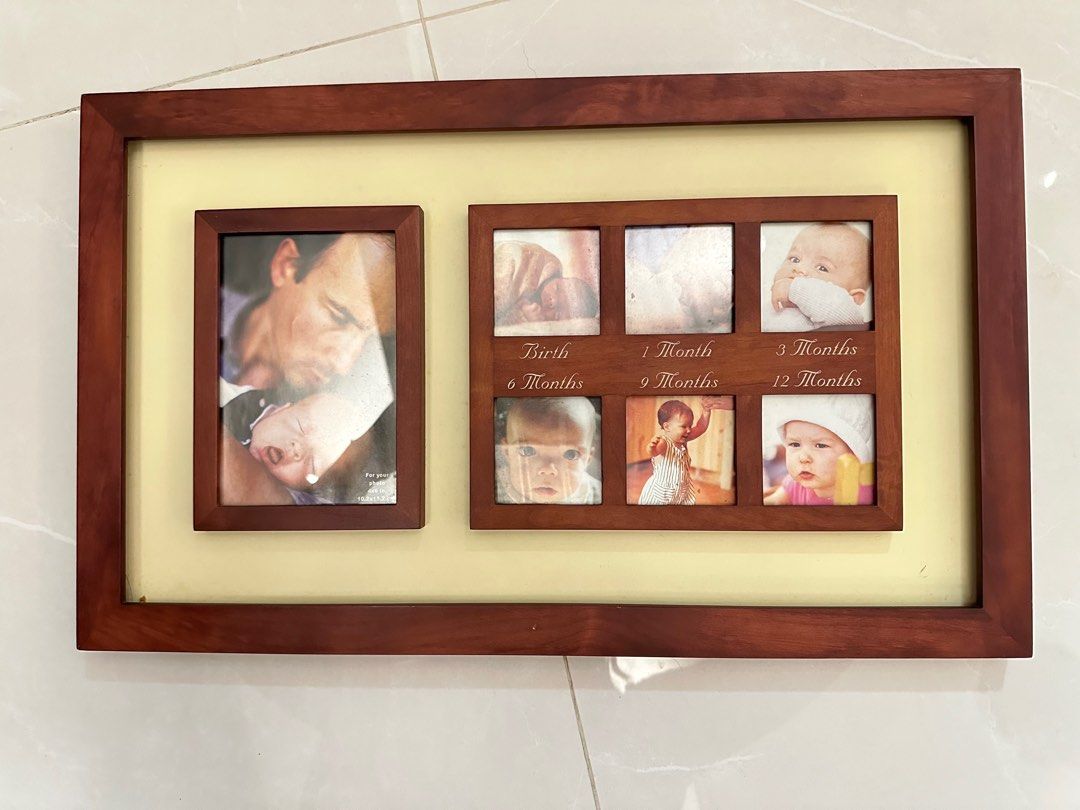 Baby milestone photo frame, Furniture & Home Living, Home Decor, Frames ...
