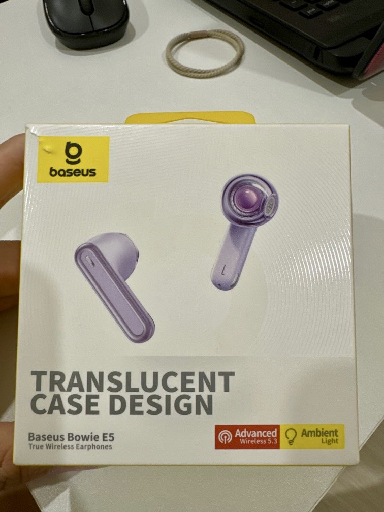 Baseus Bowie E5 True Wireless Earphones Earbuds Translucent Case Design ... Baseus Bowie E5 True Wireless Earphones Earbuds Translucent Case Design ...