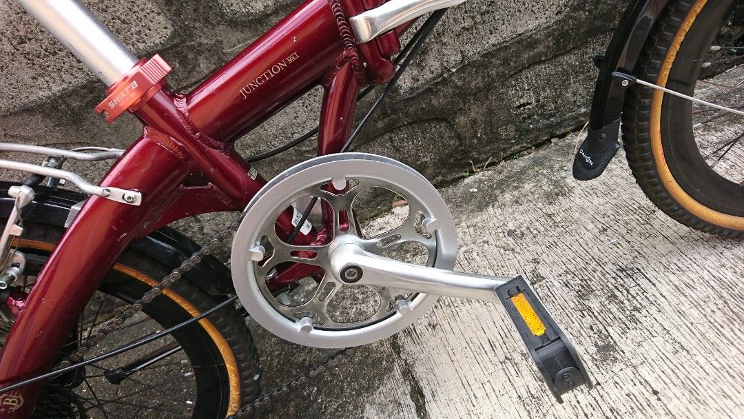 Bickerton MK1 Junction Glossy Cherry Red Disc Break Front with Dahon ...