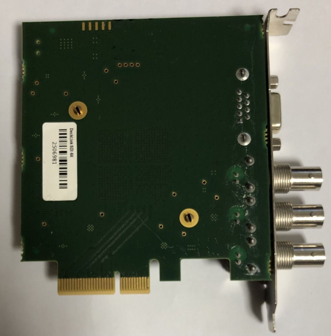 BlackMagic Design Decklink SDI 4K Capture Playback 3x BNC PCIE Card ...
