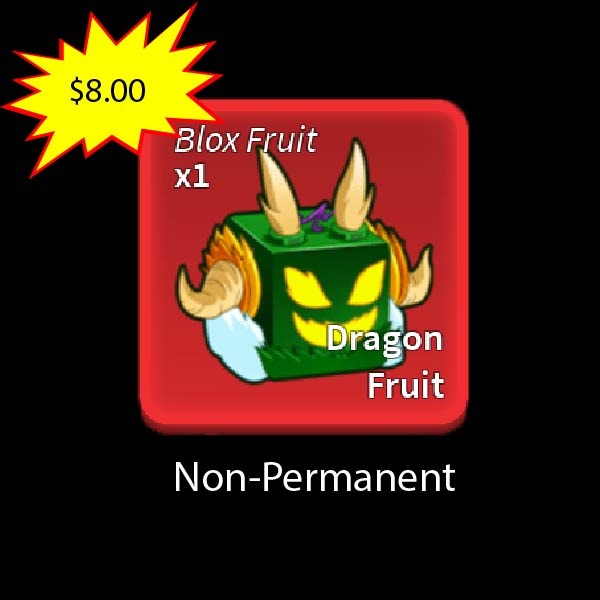 Blox Fruits Non-Permanent Dragon Fruit, Video Gaming, Gaming ...