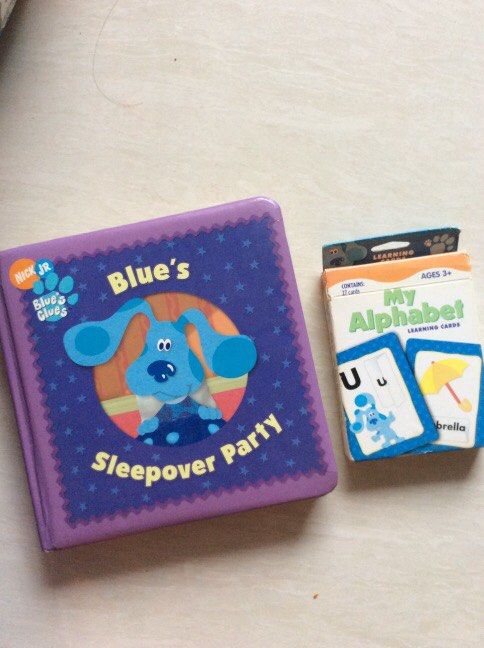 Blue's clues flash card + board book bundle , Hobbies & Toys, Books ...