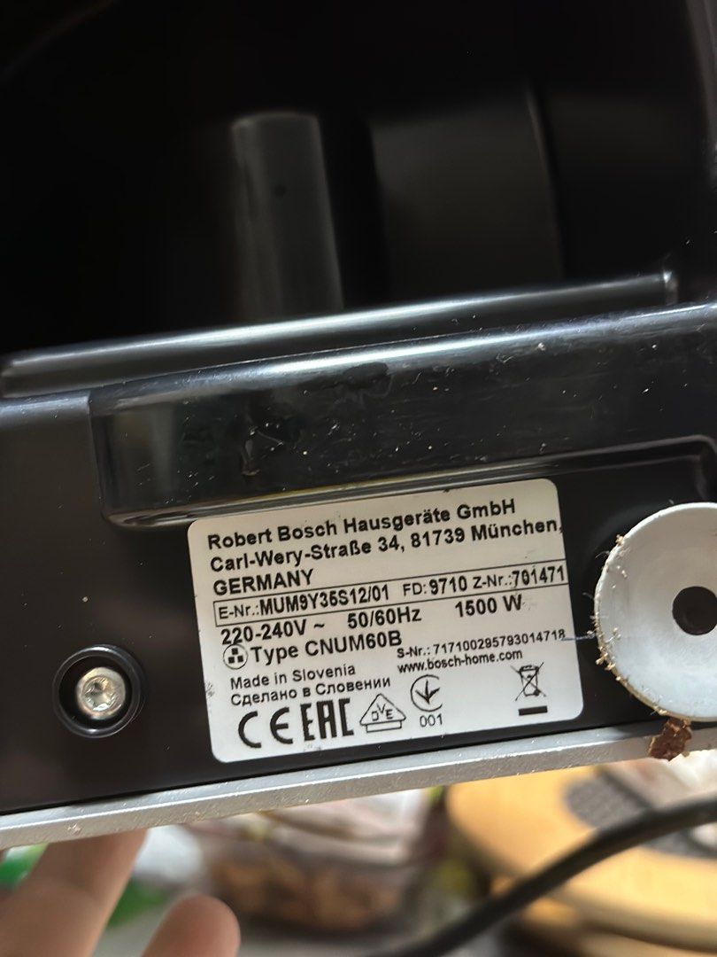 Bosch Universal food processor MUM9Y35S12, Furniture & Home Living ...