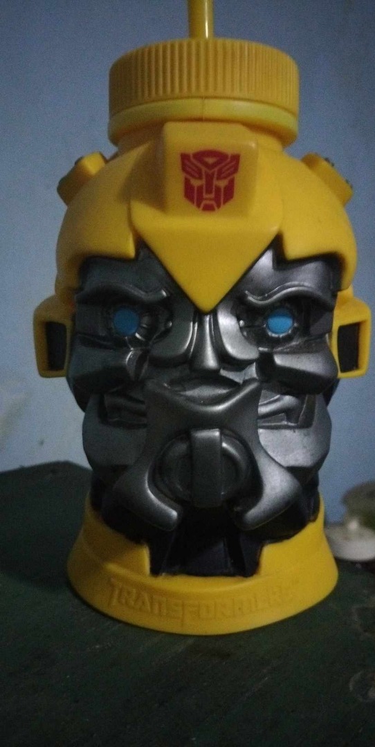 Bumblebee Straw Cup Water Bottle Container Universal Studios ...