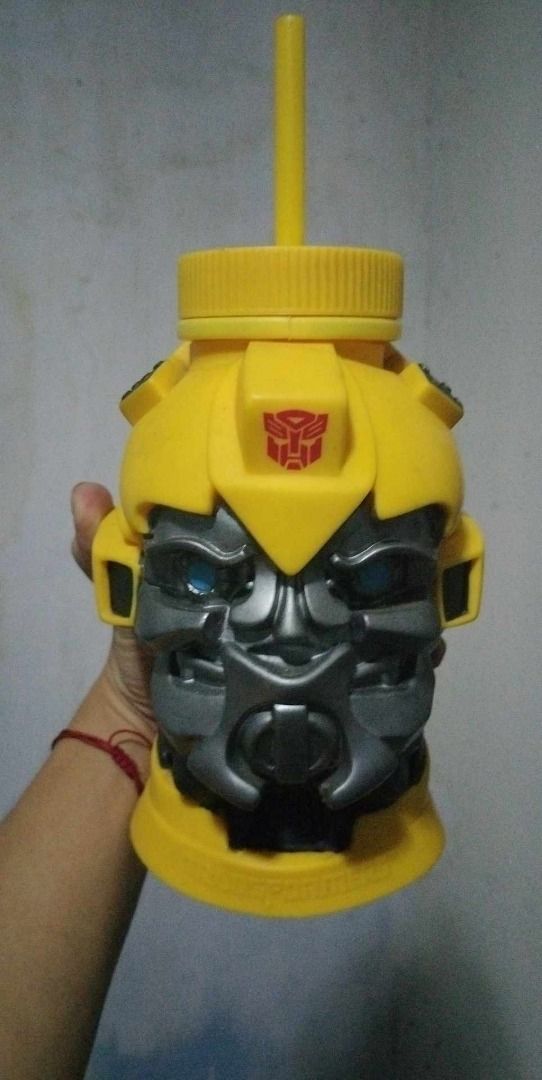 Bumblebee Straw Cup Water Bottle Container Universal Studios Transformers 2012, Hobbies & Toys ...
