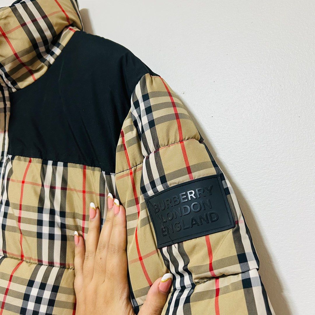 Burberry Puffer Jacket, Luxury, Apparel on Carousell