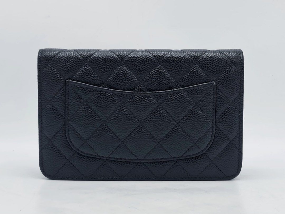 C hanel Classic Black Caviar Wallet On Chain WOC GHW, Luxury, Bags & Wallets on Carousell