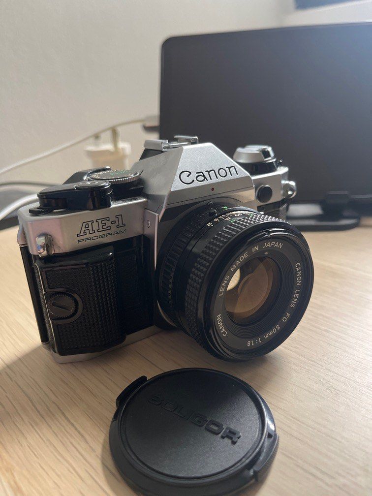 Canon AE-1 Program Film Camera, Photography, Cameras on Carousell
