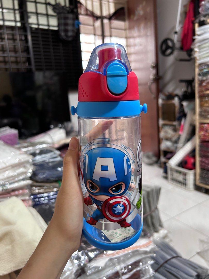Captain America Water Bottle, Furniture & Home Living, Kitchenware ...