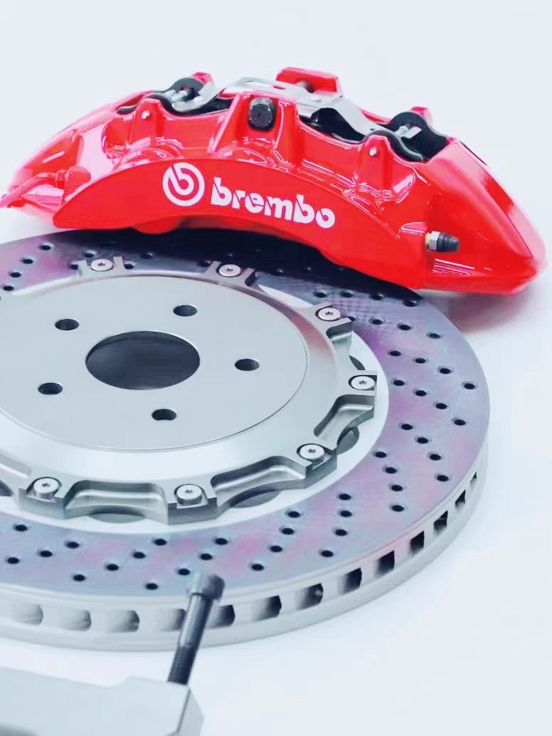Car brembo BreMBO brake calipers modified 18Z F50 ap set split pump big four six pistons, Car ...