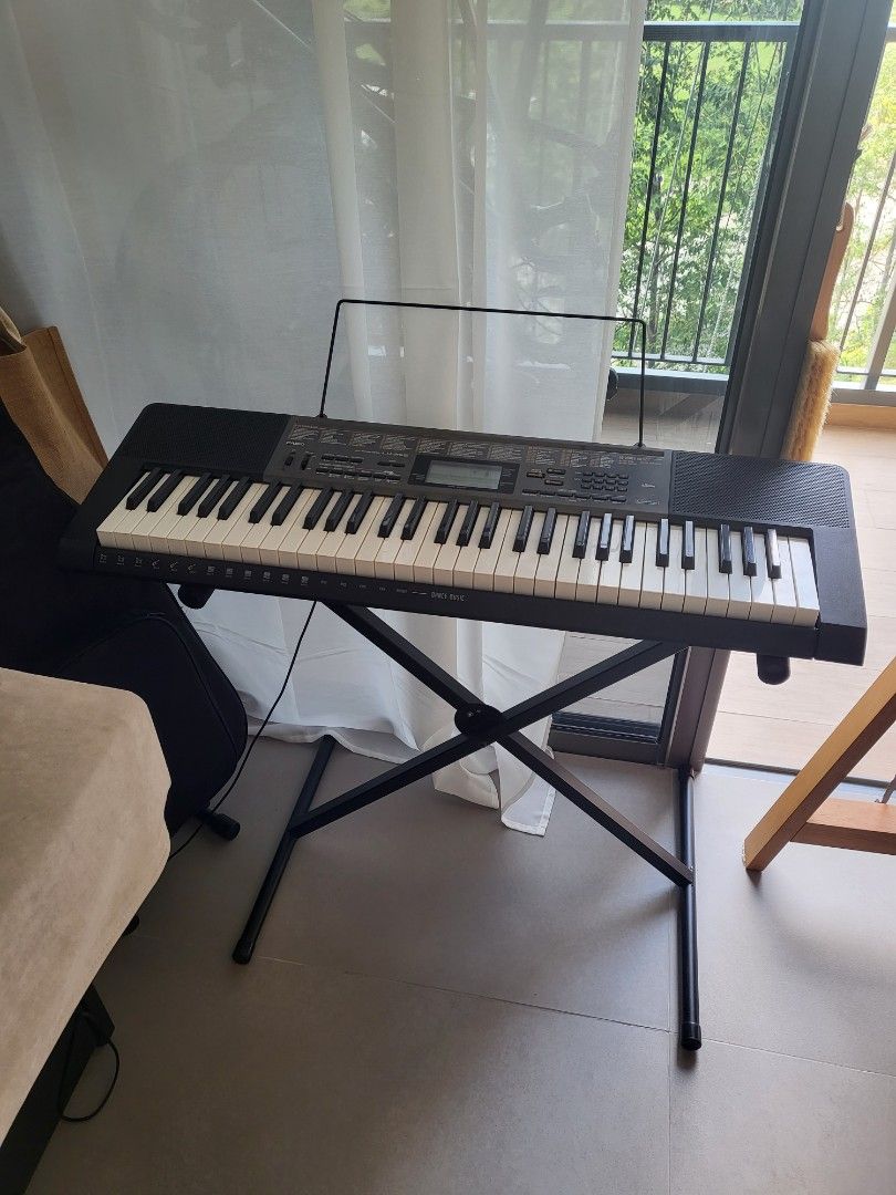 Casio Keyboard with stand, Hobbies & Toys, Music & Media, Musical ...