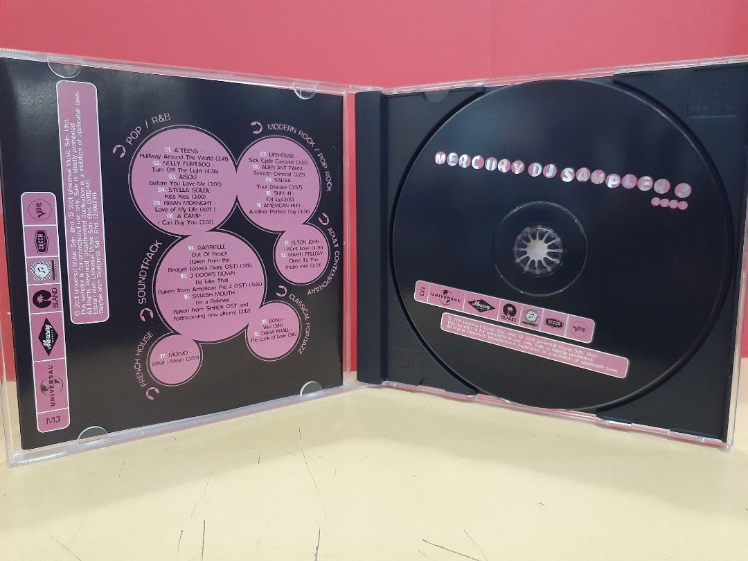 (CD) Mercury DJ Sampler 3 2001, Hobbies & Toys, Music & Media, CDs ...