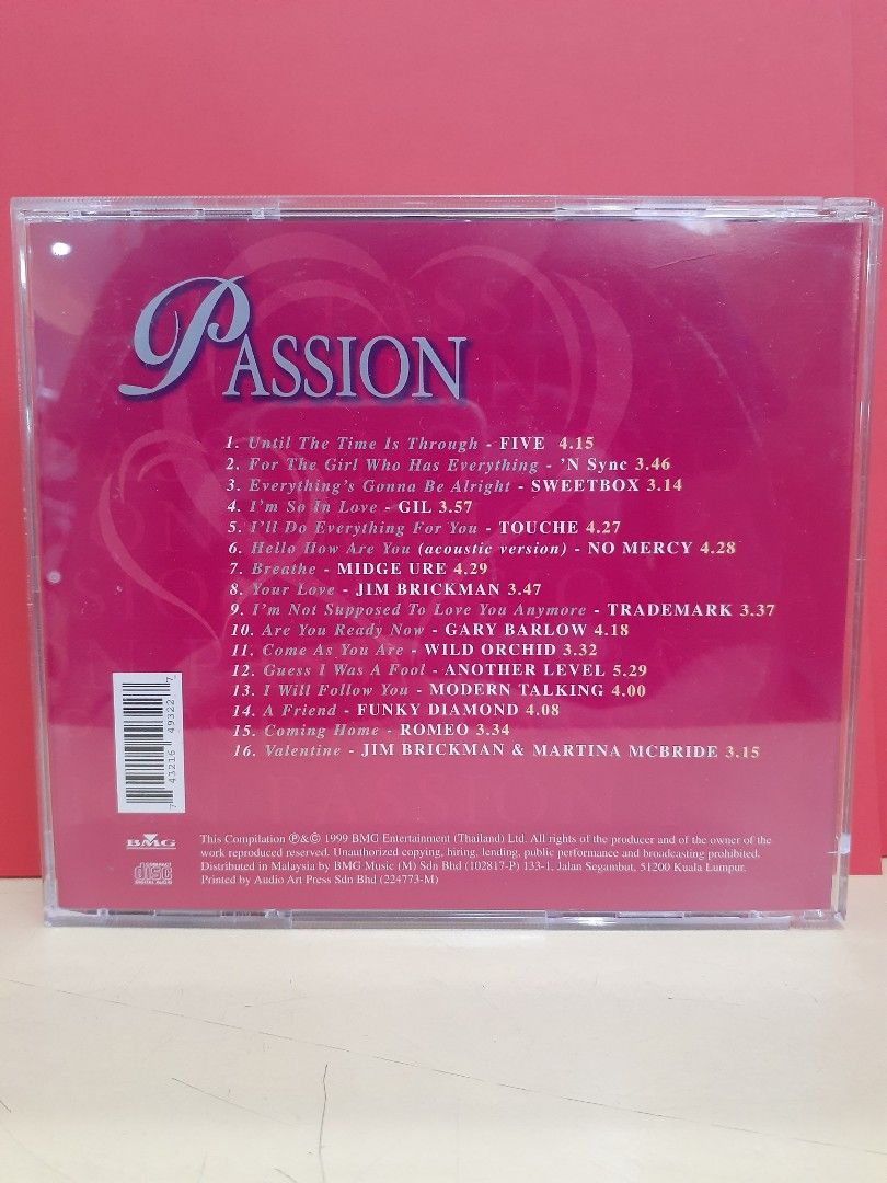(CD) Passion, Hobbies & Toys, Music & Media, CDs & DVDs on Carousell