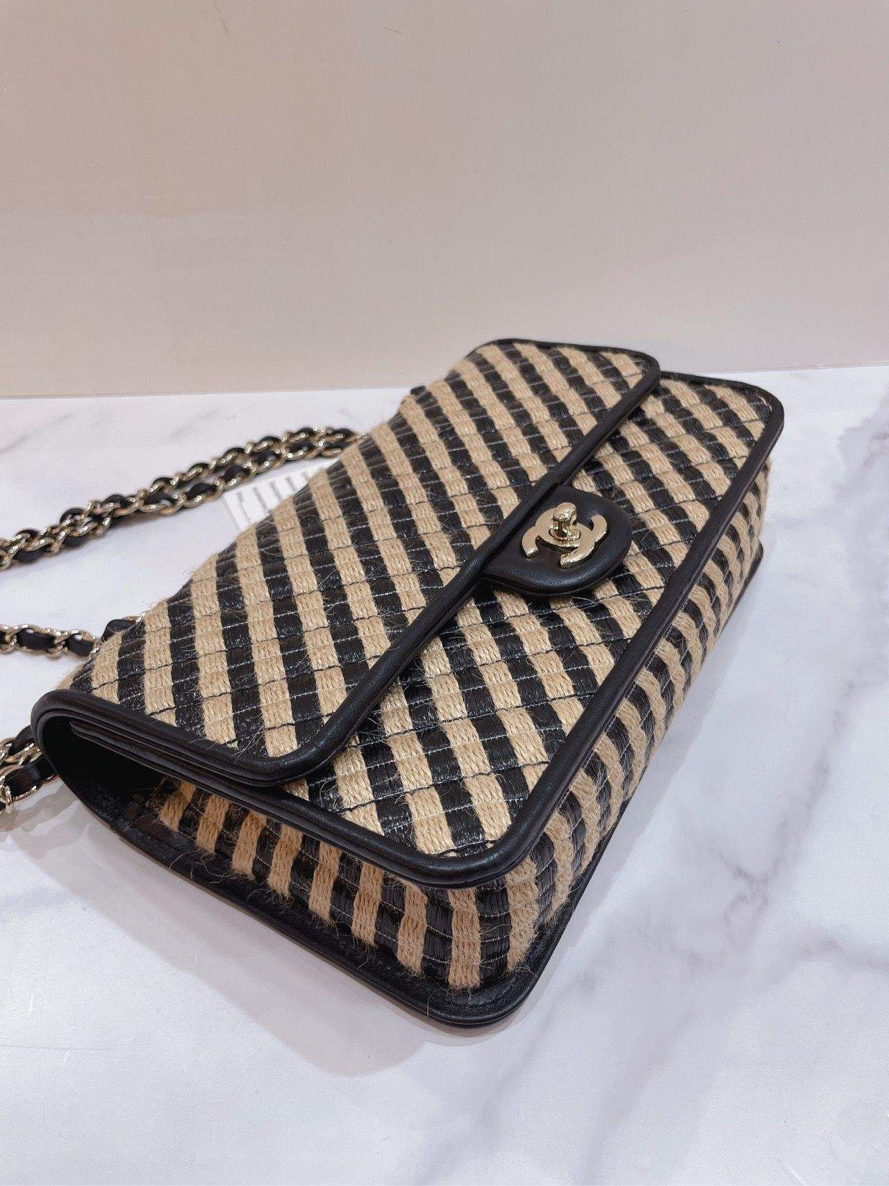 Chanel Raffia Flap Bag, Luxury, Bags & Wallets on Carousell