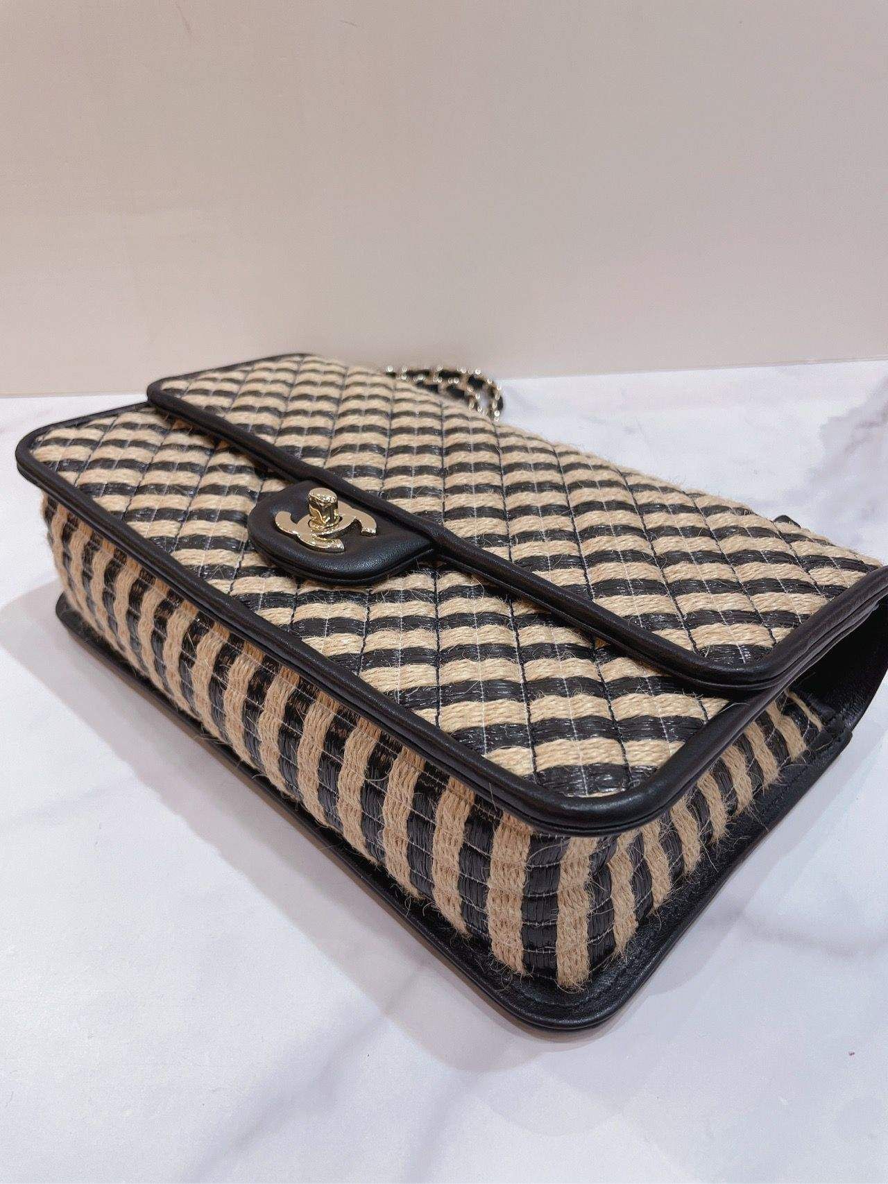 Chanel Raffia Flap Bag, Luxury, Bags & Wallets on Carousell