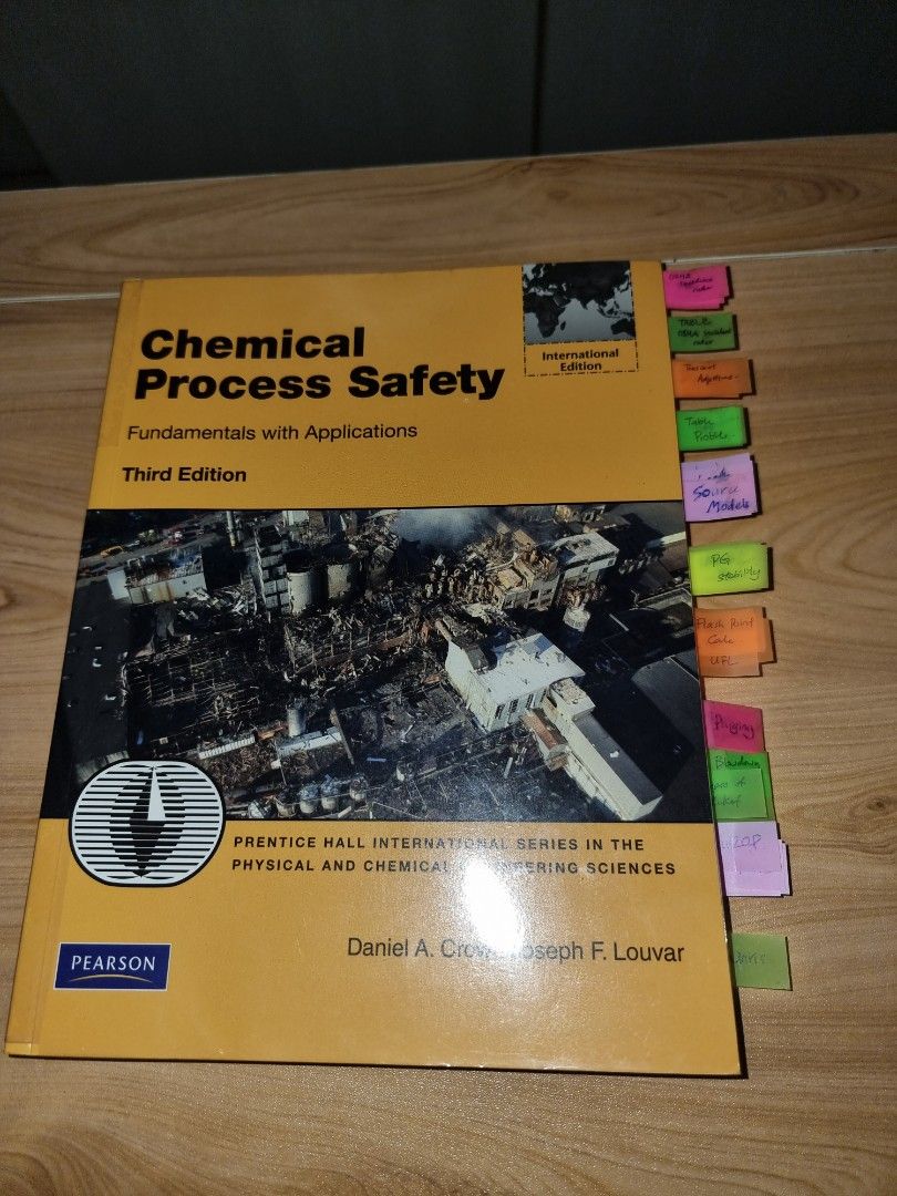 Chemical Process Safety by Daniel Crowl and Joseph Louvar, Hobbies ...