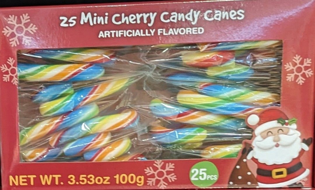 Christmas candy cane mini candy cane marshmallow flavoured candy cane ...