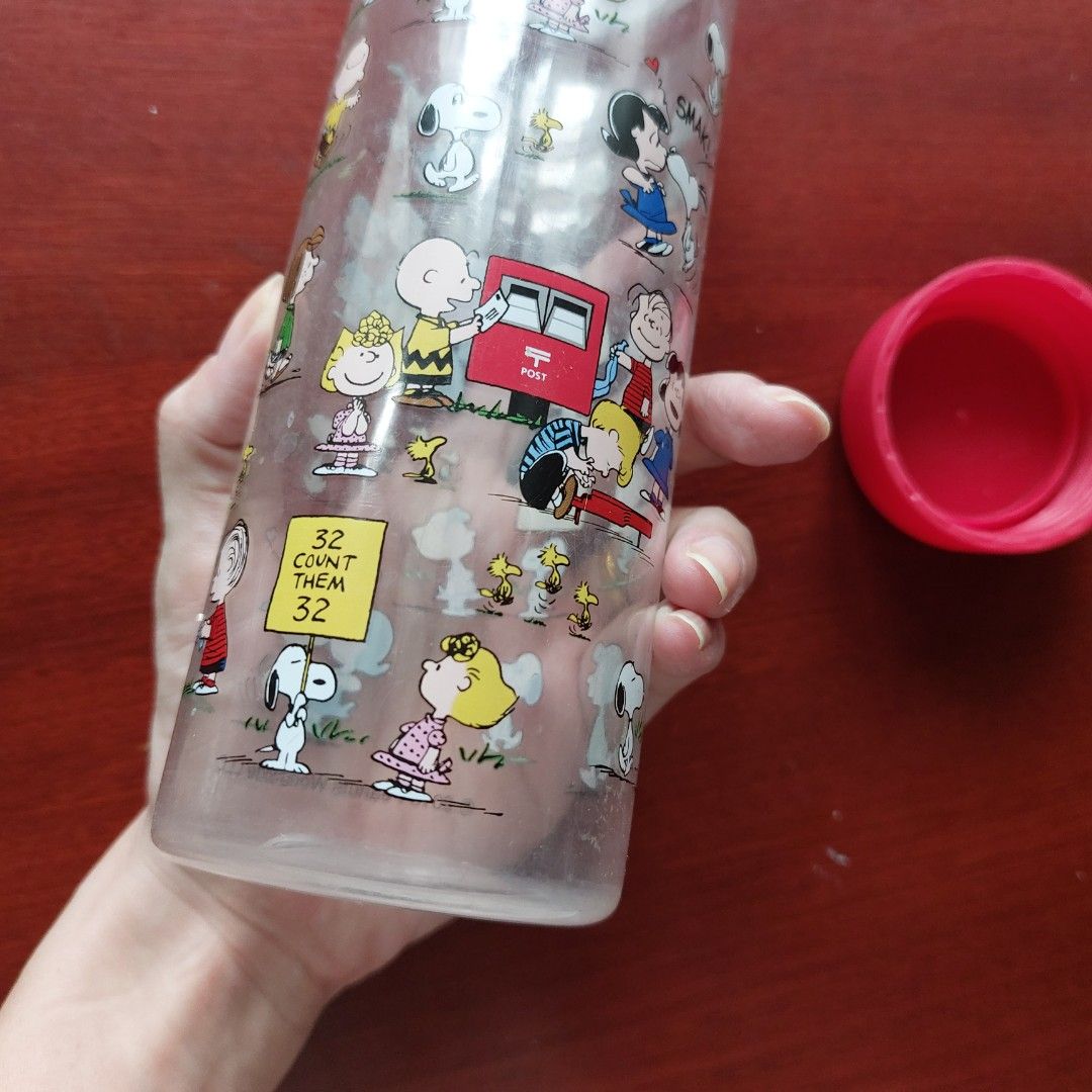Clear Snoopy Plastic Water Bottle, Furniture & Home Living, Kitchenware ...
