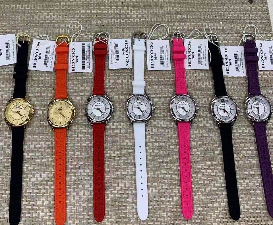 COACH RUBBER STRAP IN DIFF COLORS AUTHENTIC WATCH, Women's Fashion ...