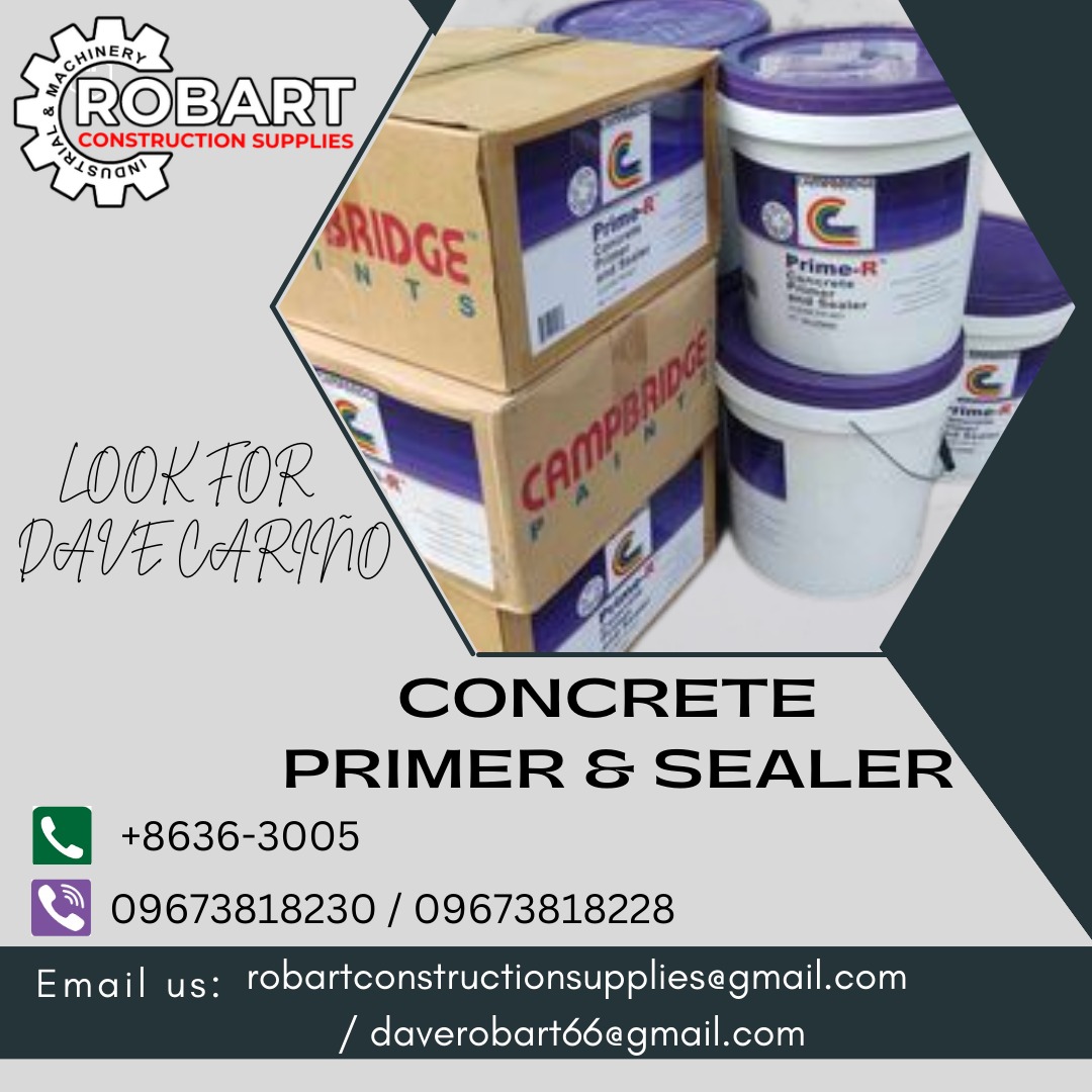 CONCRETE PRIMER & SEALER, Commercial & Industrial, Construction Tools ...