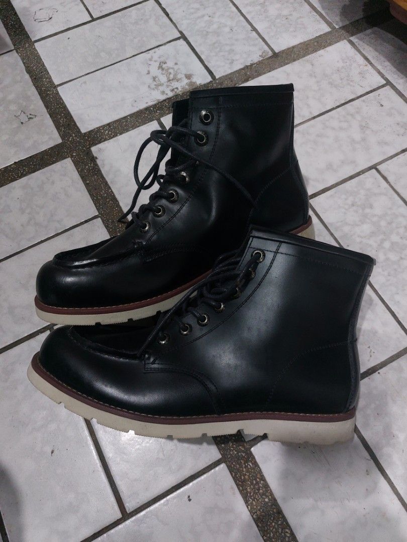 Couber G Moc Toe Classic Motorcycle Men's Boots(41 Eur), Men's Fashion ...