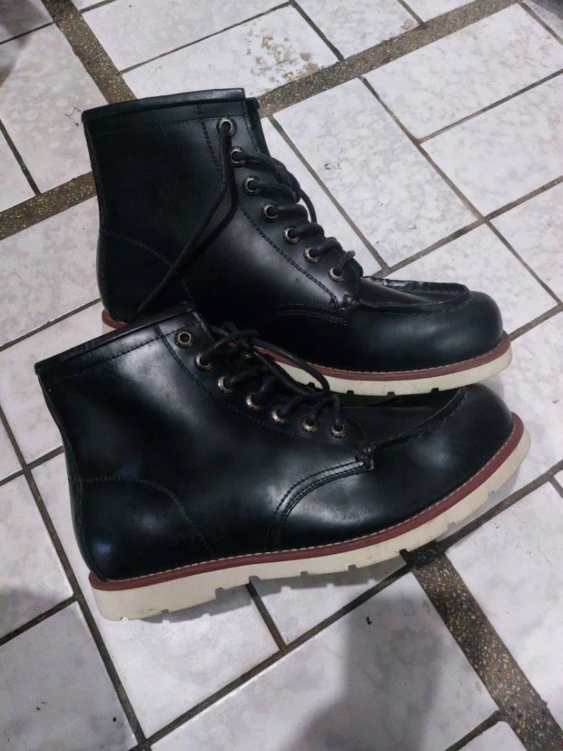 Couber G Moc Toe Classic Motorcycle Men's Boots(41 Eur), Men's Fashion ...