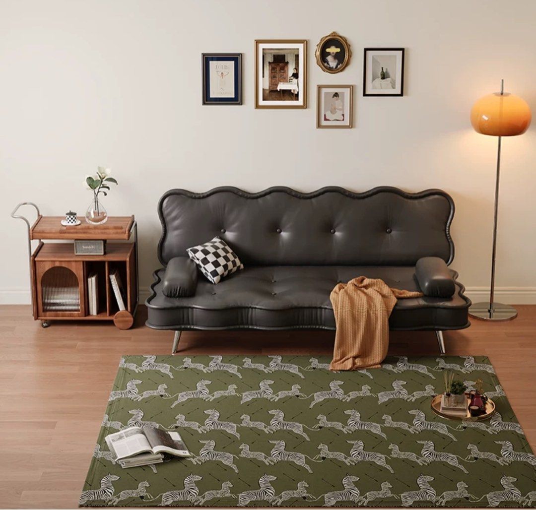COVOT Modern Leather Sofa Bed, Furniture & Home Living, Furniture ...