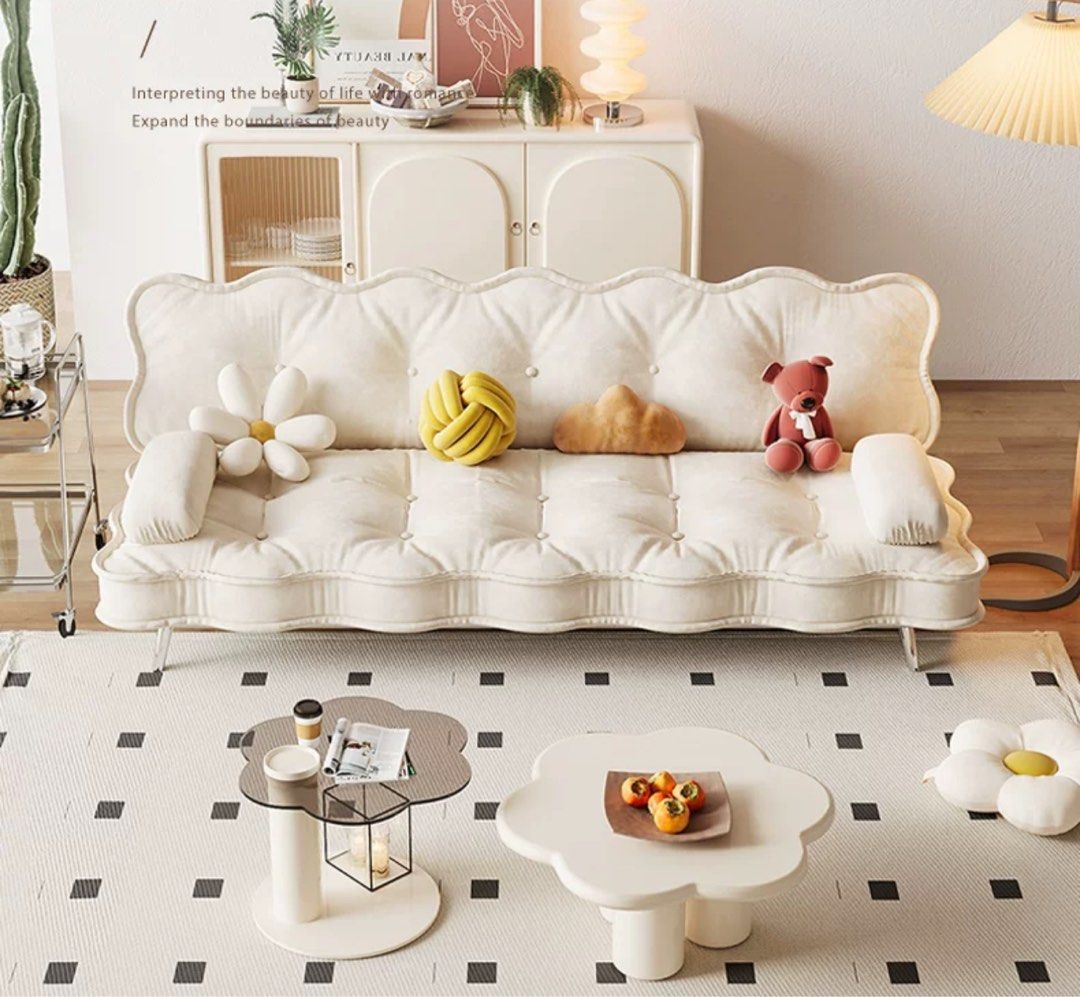 COVOT Modern Leather Sofa Bed, Furniture & Home Living, Furniture ...